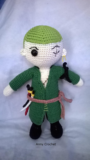 Ravelry: Roronoa Zoro pattern by Anny Crochet