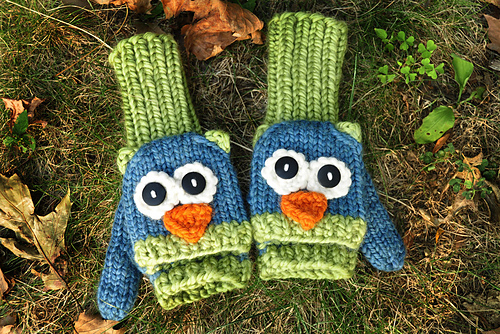 Ravelry: Smitten Mittens Fingerless Owl & Cat Mittens pattern by Lauren ...