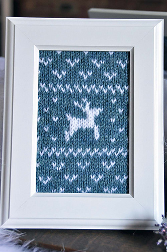Ravelry: "Fair Isle Flurries" Knitted Wall Art pattern by Lauren Riker