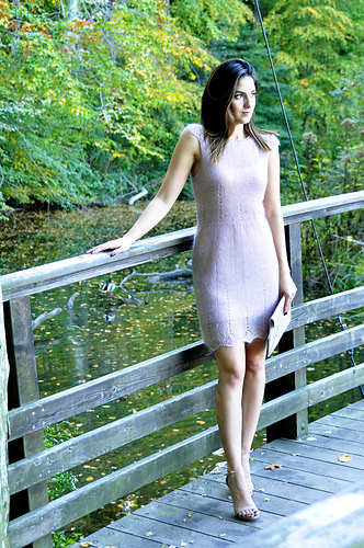 Ravelry: "Sheer Elegance" Beaded Lace Dress pattern by Lauren Riker