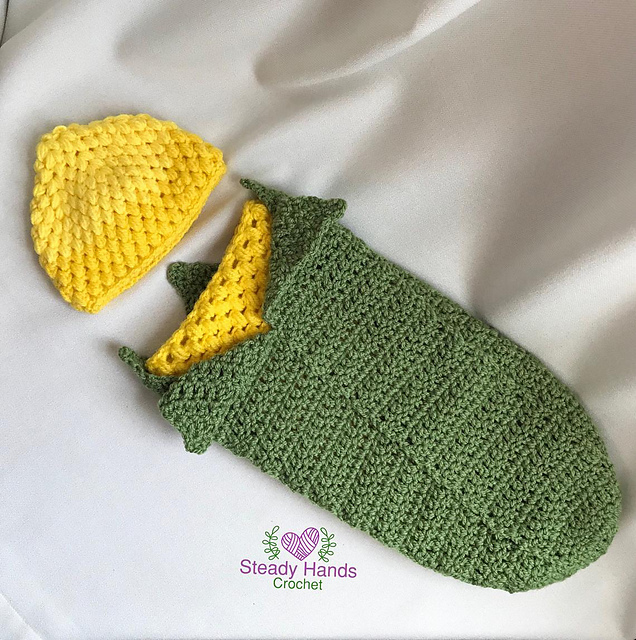 Ravelry: Baby Sweet Corn Costume pattern by Steady Hands Crochet