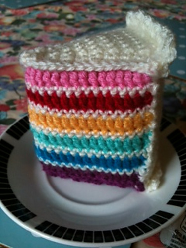Ravelry: Rainbow Cake Slice pattern by Charlotte W.
