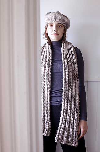 Ravelry: Aiki Seeded Rib Scarf pattern by Tara-Lynn Morrison