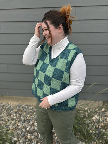 Ravelry: Checkered Vest pattern by Andrea Gaughan