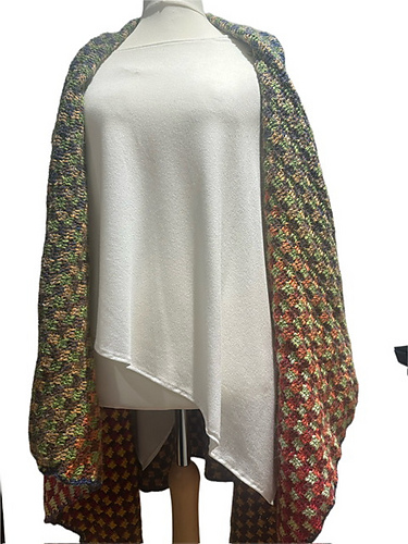 Ravelry: Pixelated waterfall vest pattern by Gordana Adamceska-Halson