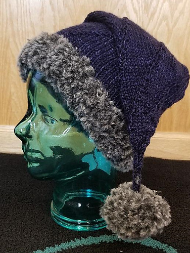 Ravelry: Long Winter's Night Cap pattern by WandaMae Kafka
