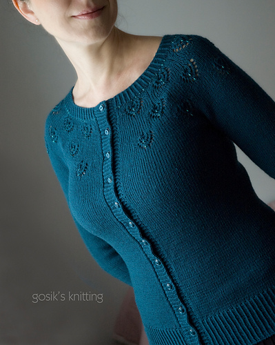 Ravelry: Peacock Eyes Cardigan pattern by Justyna Lorkowska