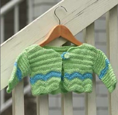 Ravelry: Charlie Brown Baby Cardigan pattern by Kat Pullen