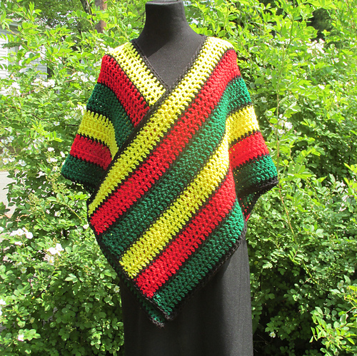 Ravelry: Be Happy Reggae Wrap pattern by Becky Dirlam