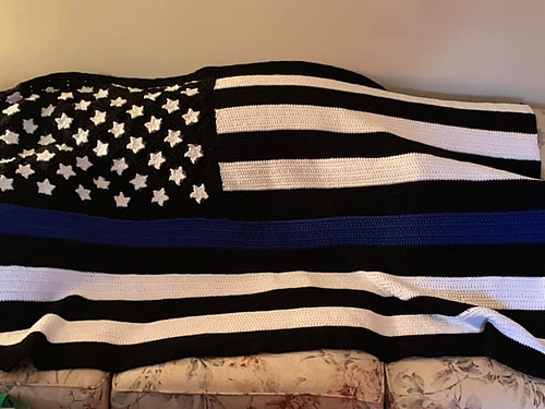 Ravelry: American Flag Afghan pattern by Kristine Mullen