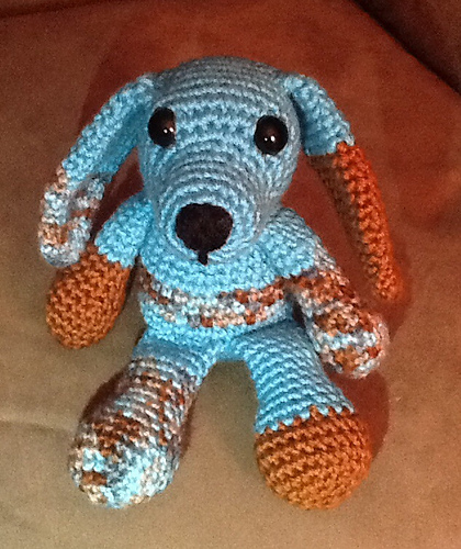 Ravelry: Patrick the Patchwork Puppy pattern by Melissa's Crochet Patterns