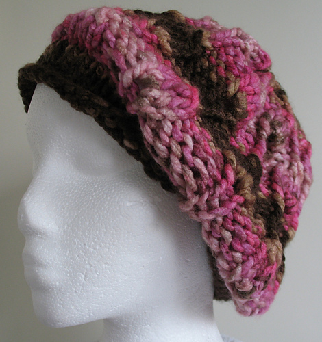 Ravelry: Ice Cream Cone Slouchy Knit Beanie/Beret pattern by Gabriele ...