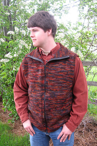 Ravelry: # 289 Men's Bulky Vest pattern by Diane Soucy