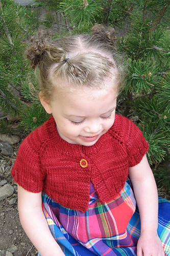 Ravelry: # 288 Little Girl's Shrug pattern by Diane Soucy