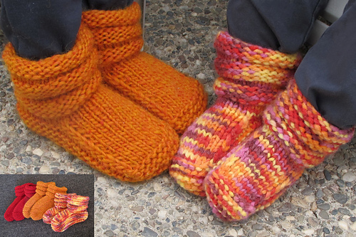 Ravelry: # 113 Children’s Mukluk Slippers pattern by Diane Soucy