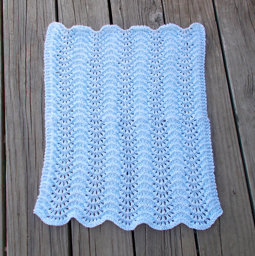 Ravelry: Janice's Easiest Ever Lacy Blanket pattern by Janice Helge