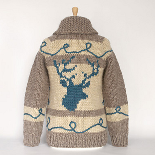 Ravelry: Graphic Deer Head Sweater pattern by Amy Fergano