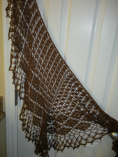 Ravelry: Dripping Diamonds Pelerine or Shawl pattern by Robin Abdullah