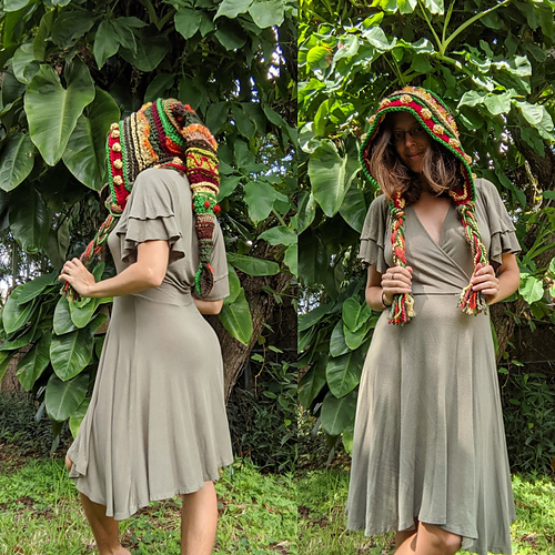 Ravelry: Fae Elf Hood and Beanie pattern by Earth Tricks