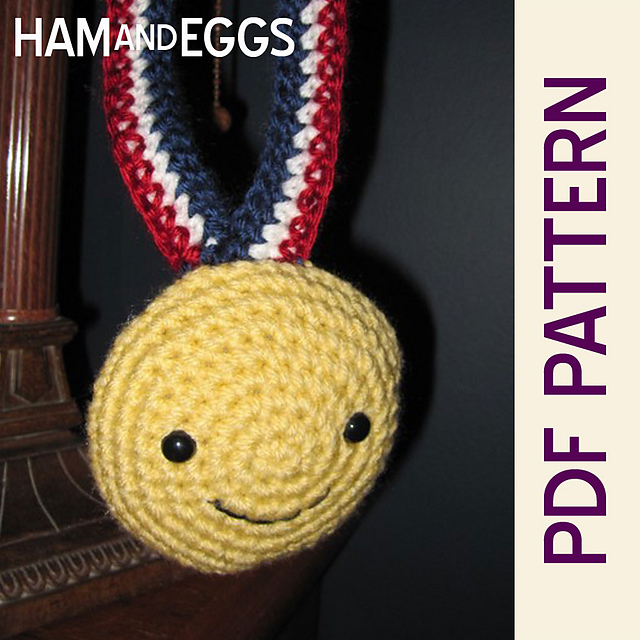 Ravelry: Little Olympian Gold Medal pattern by Ham and Eggs