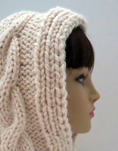 Ravelry: Snow Queen Cable Hooded Hat pattern by Grace Rose
