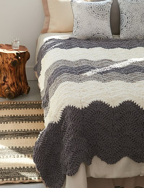 Ravelry: Grey Scale Blanket pattern by Bernat Design Studio