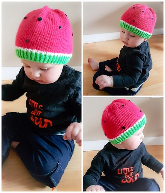 Ravelry: Watermelon Baby Toque pattern by Gabrielle Vansteelandt