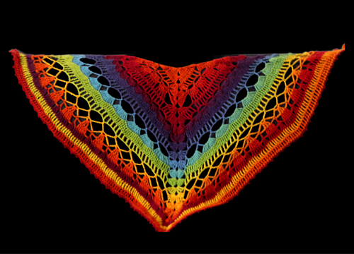 Ravelry: Color Flow Shawl pattern by Elena Madsen