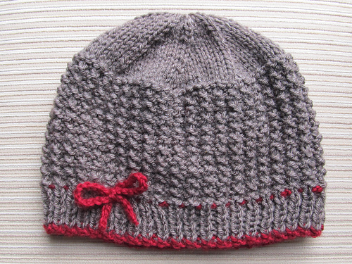 Ravelry: Rice Stitch Hat pattern by Yelena Chen