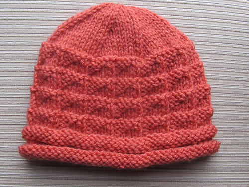 Ravelry: Stockinette Triangles Stitch Hat pattern by Yelena Chen