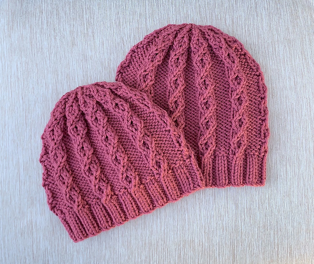 Ravelry: Hat with Little Diamond Braids pattern by Yelena Chen