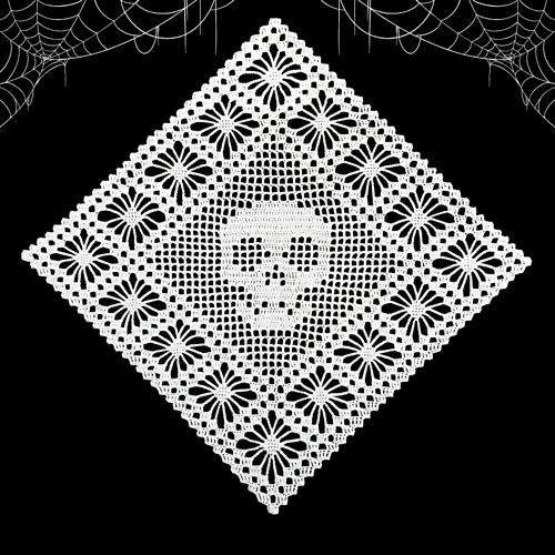 Ravelry: Skull and Spider Doily pattern by Raine Eimre