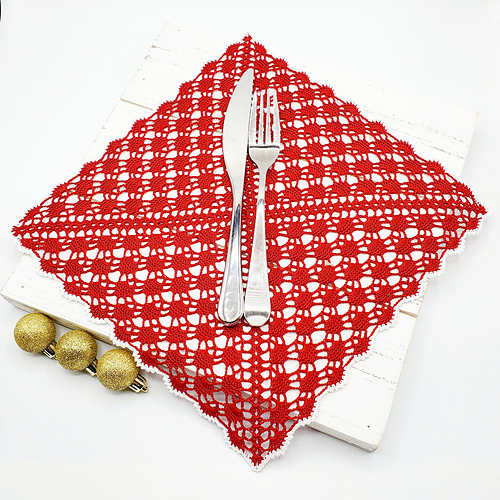 Ravelry: Square Lace Doily pattern by Raine Eimre