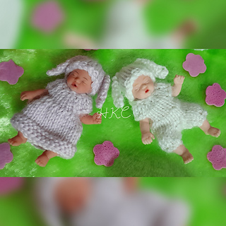 Ravelry: HKC36 Mini Baby Bunny Outfits pattern by Marianka S Bruwer