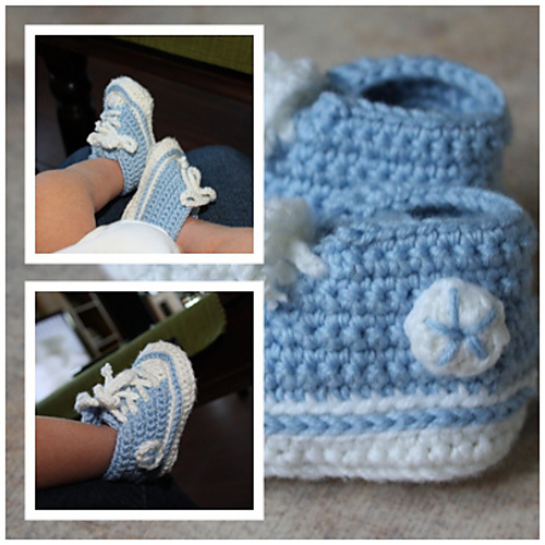 Ravelry: Baby Converse pattern by Suzanne Resaul
