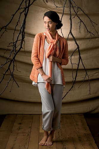 Ravelry: Attached Scarf Cardigan pattern by Ramona Gaynor