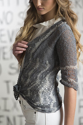 Ravelry: Wavy Lace Cardigan pattern by Debbie O'Neill