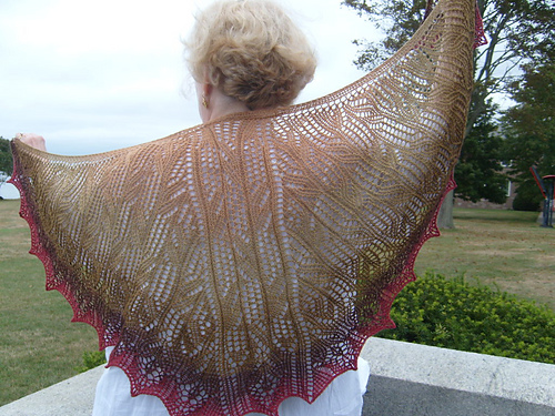 Ravelry: Trellis Blooms Shawl pattern by Kathy Crowell