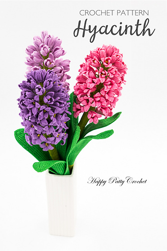 Ravelry: Hyacinth Flower pattern by Happy Patty Crochet