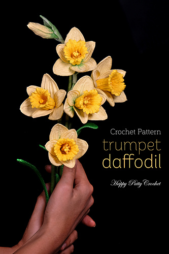 Ravelry: Trumpet Daffodil Flower pattern by Happy Patty Crochet