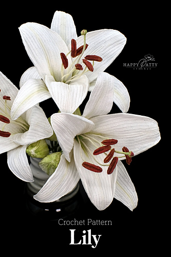 Ravelry: Lily Flower pattern by Happy Patty Crochet