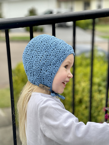 Ravelry: Wavy Ridges Bonnet pattern by Kelly Lonergan