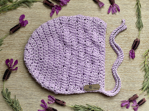 Ravelry: Wavy Ridges Bonnet pattern by Kelly Lonergan
