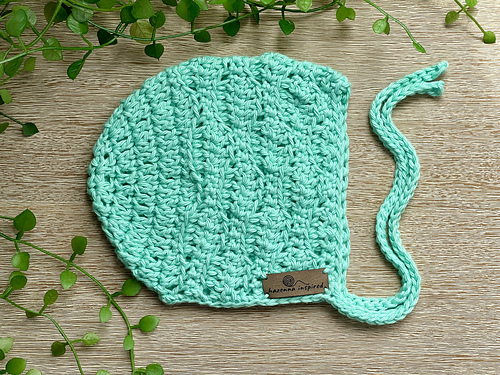 Ravelry: Wavy Ridges Bonnet pattern by Kelly Lonergan