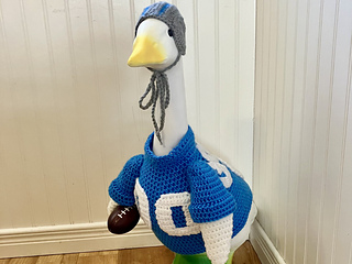 Ravelry: Football Player Porch Goose Outfit pattern by Silly Goose ...