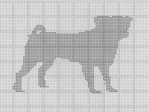 Ravelry: Pug Dog Chart pattern by Daisy and Storm