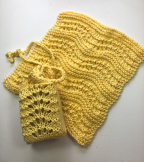 Ravelry: Ripple Cloth and Soap Sack pattern by Heathermaid