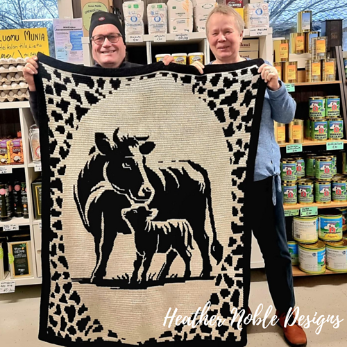 Ravelry: Cow and Calf Blanket pattern by Heather Noble