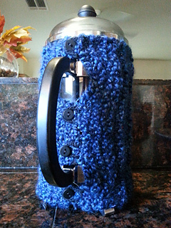Ravelry: heidililes' Subtle Stripes Cafetière Cosy
