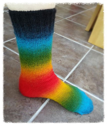 Ravelry: Easy Magic Loop Sock pattern by Courtney Aten